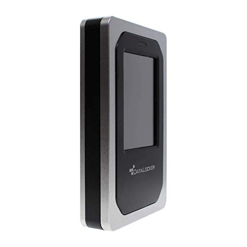DataLocker DL4 FE 1 TB Password Protected Hardware Encrypted HDD, Easy Screen Guided Use, AES 256, IP64 Dust, TAA Compliant Trusted Supply Chain, OS Independent, USB-C/USB-A