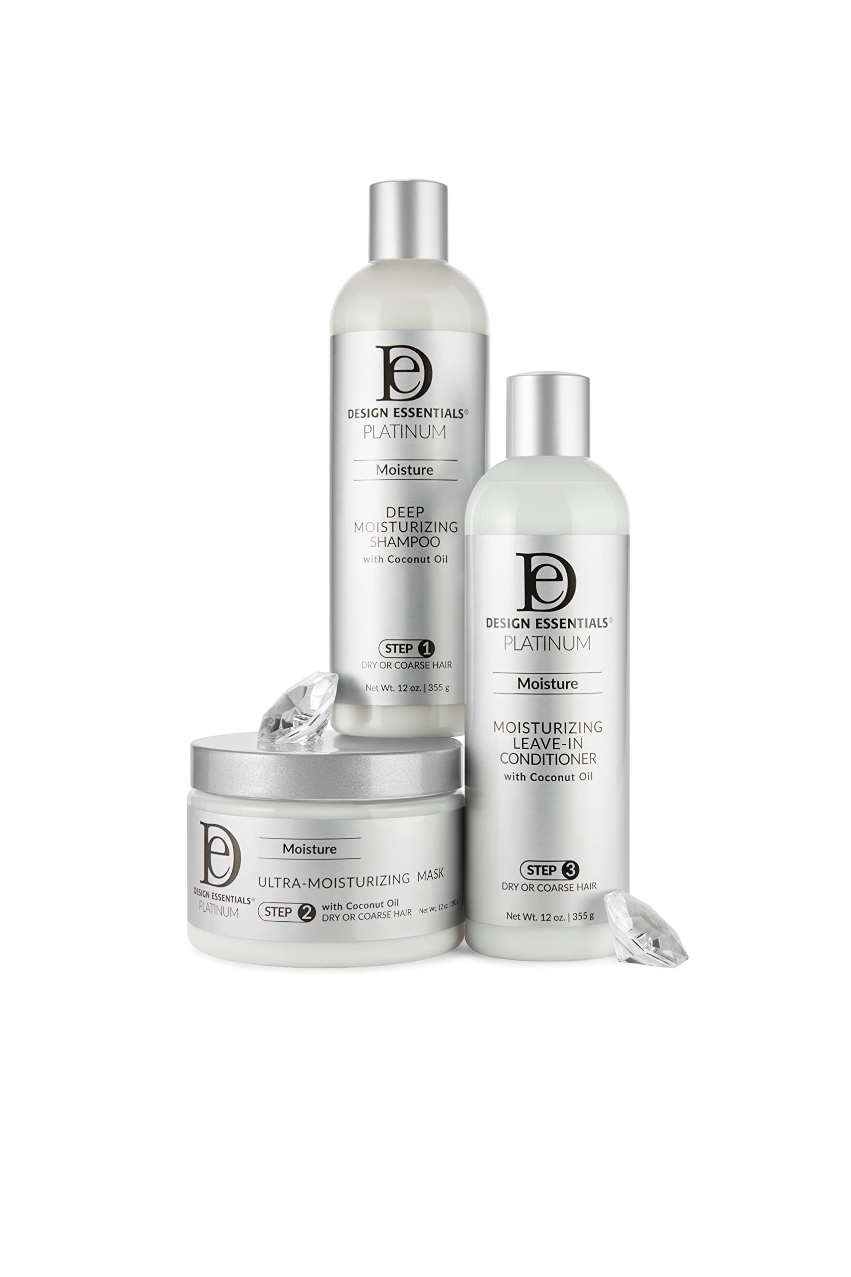 Design Essentials Platinum Volumizing Shampoo, Step 1, 12 Ounces