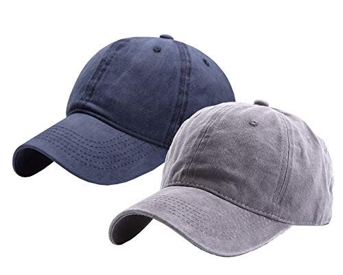 INOGIH Toddlers Baseball Hat Boys, Kids Distressed-Washed Baseball Cap Cotton Hats for 2-8 Years