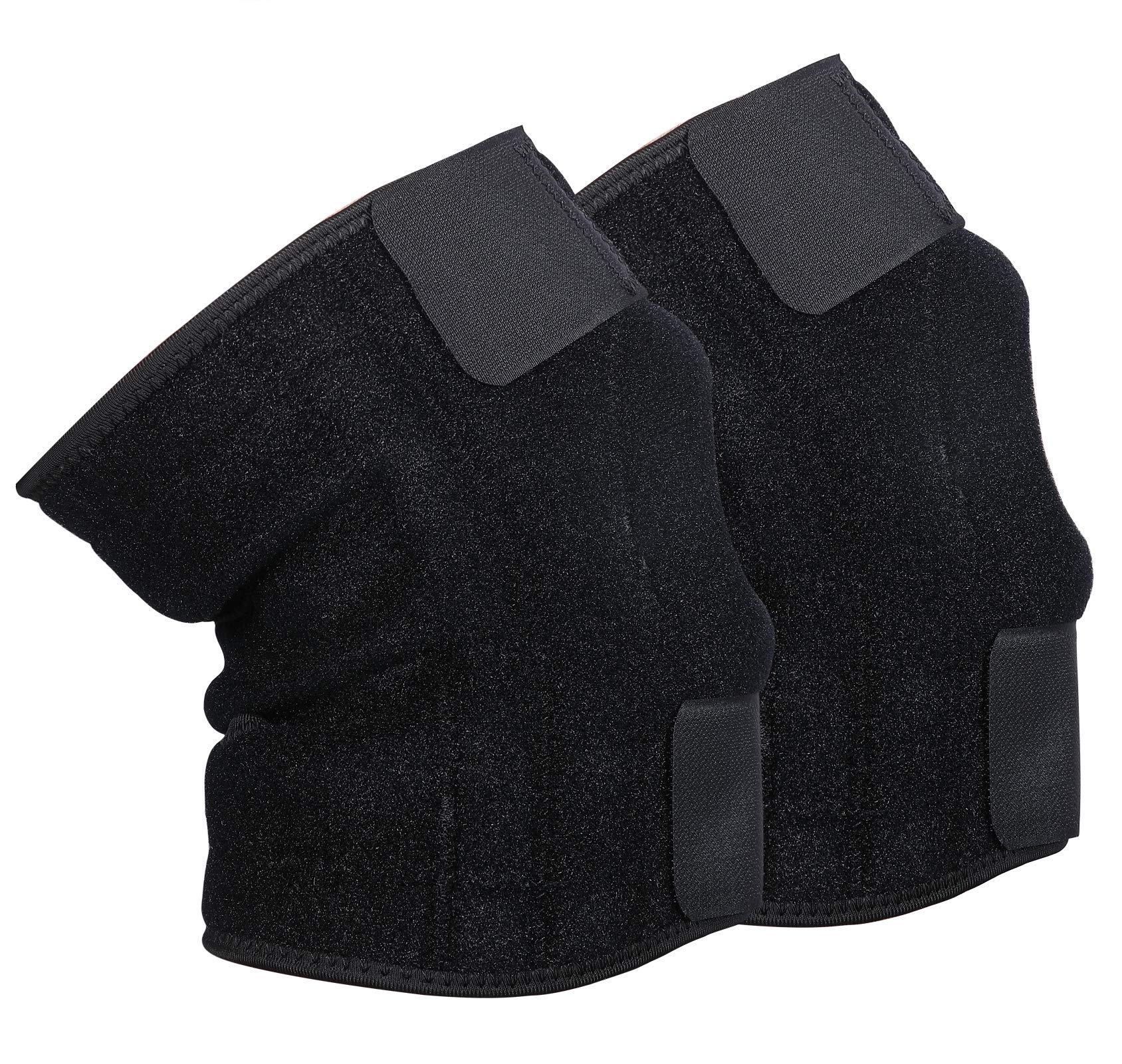2 Pack Knee Brace Relieves Pressure, Knee Support help Athletic Injury Recovery, Arthritis Tendonitis Pain and Meniscus Tear, Non-Silp with 3 Point Adjustable Compression, Open Patella Avoid Injury