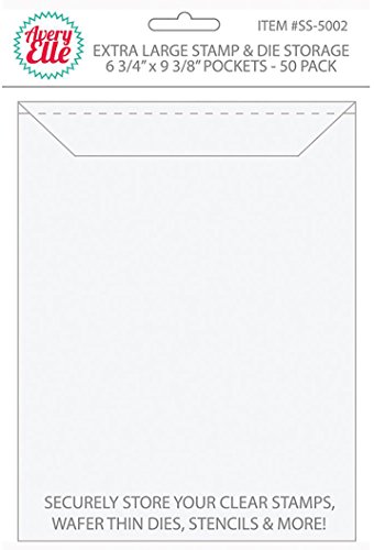 Avery Elle Stamp and Die Storage Pocket Bundle with Small, Large, and Extra Large Sizes (Set of 3 Items)