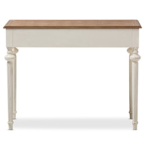 Baxton Studio 424-7191-AMZ Desk, White/Natural