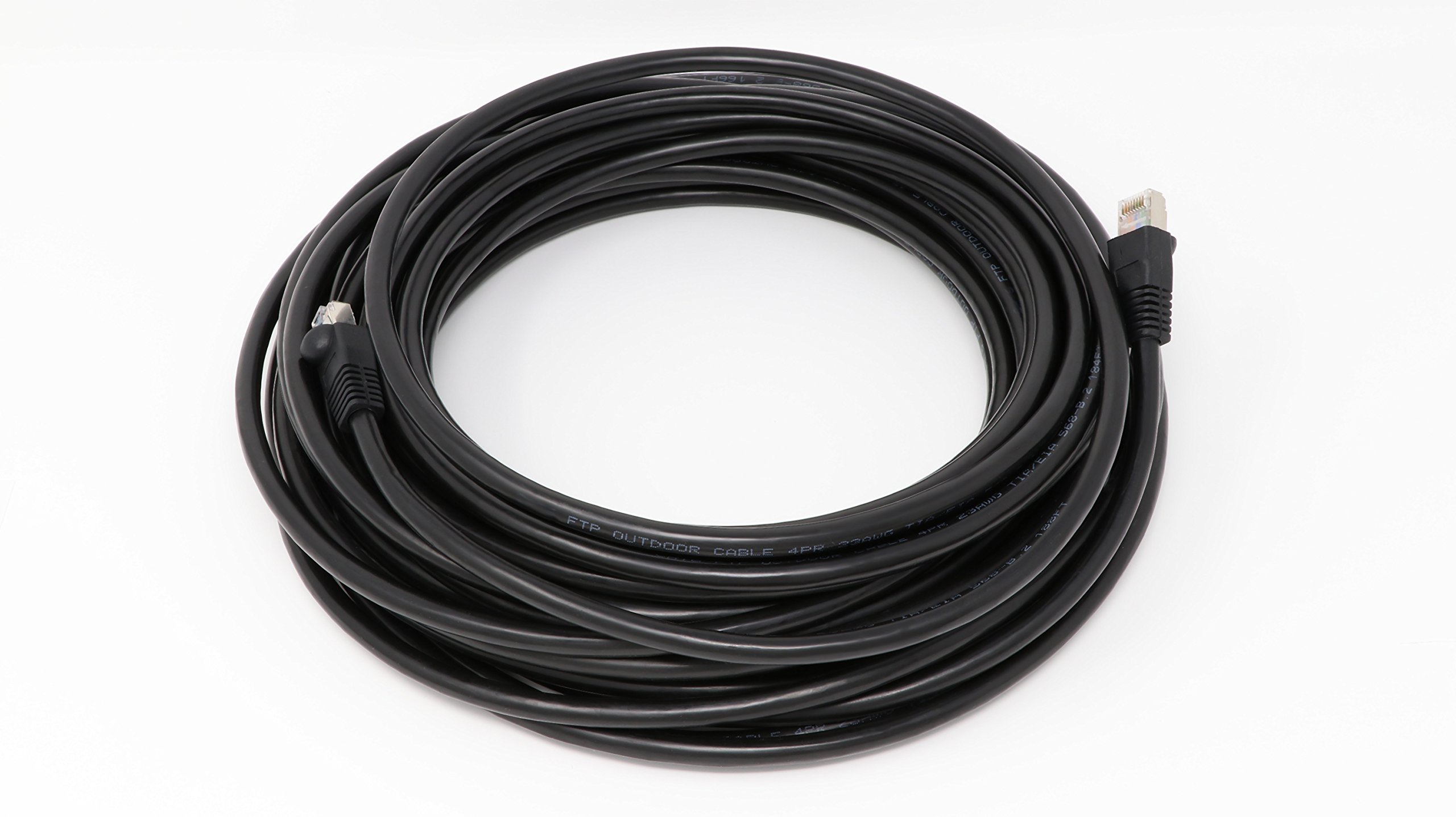300ft Cat6a Outdoor Waterproof Ethernet Cable Direct Burial (750MHz, 10Gb) Shielded (Pure Copper)