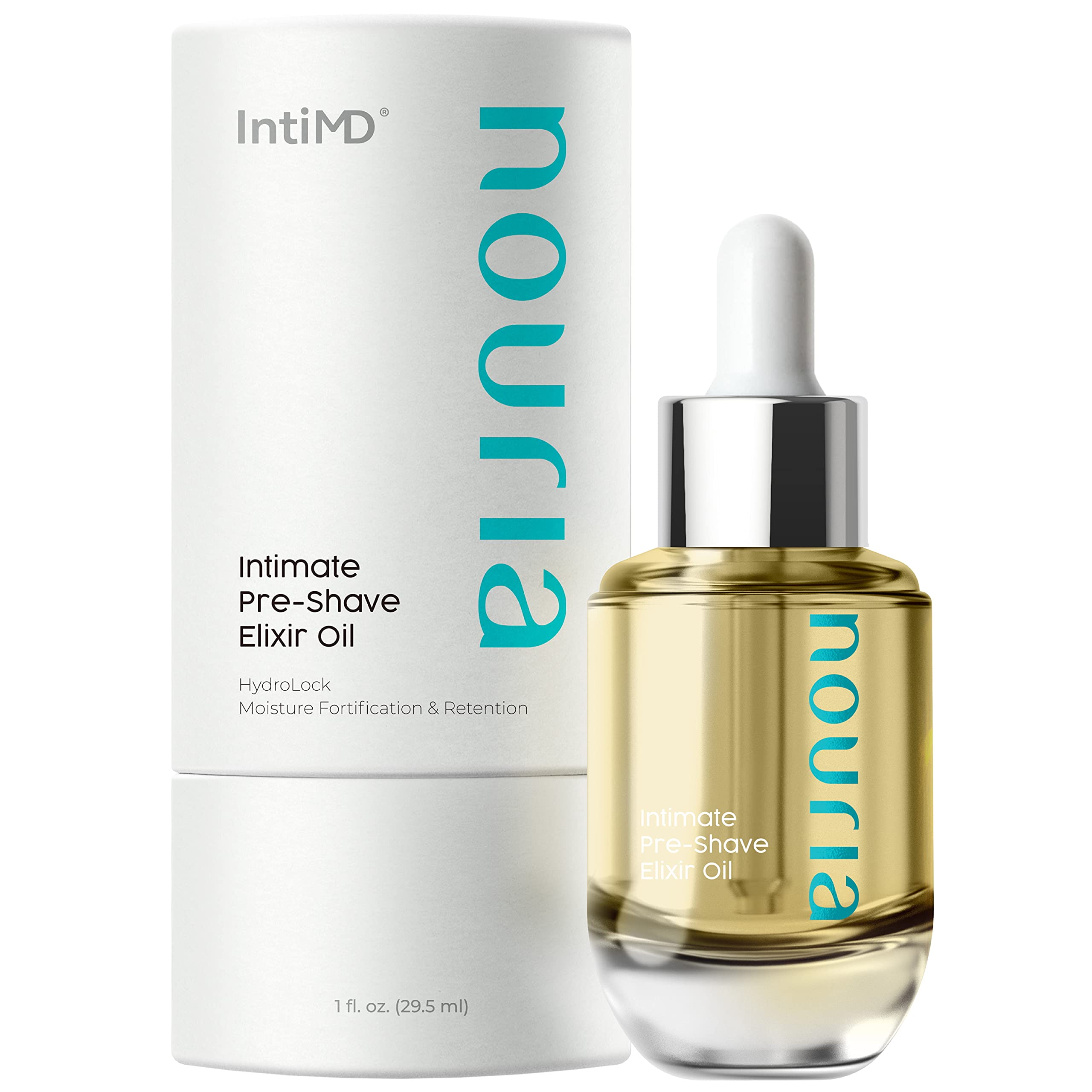 IntiMD Coochy Plus HydroLock Moisturizing + 3-Steps Kit Intimate Shave Gift Set: Nouria Pre-Shave Elixir Oil + Coochy Plus Shave Cream Coco Allure + Coochy Plus After Shave Protection Mist
