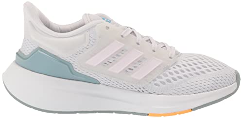 adidas Women's EQ21 Running Shoe, Dash Grey/Almost Pink/Acid Red, 8.5