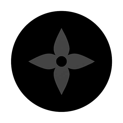Black/Grey Star Flower Alternate Luxury Lux PopSockets Grip and Stand for Phones and Tablets