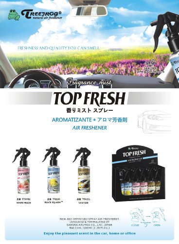 5 Pack Treefrog New Car Scent Fragrance Mist Spray Tree frog Top Fresh Air Freshener by Top Fresh