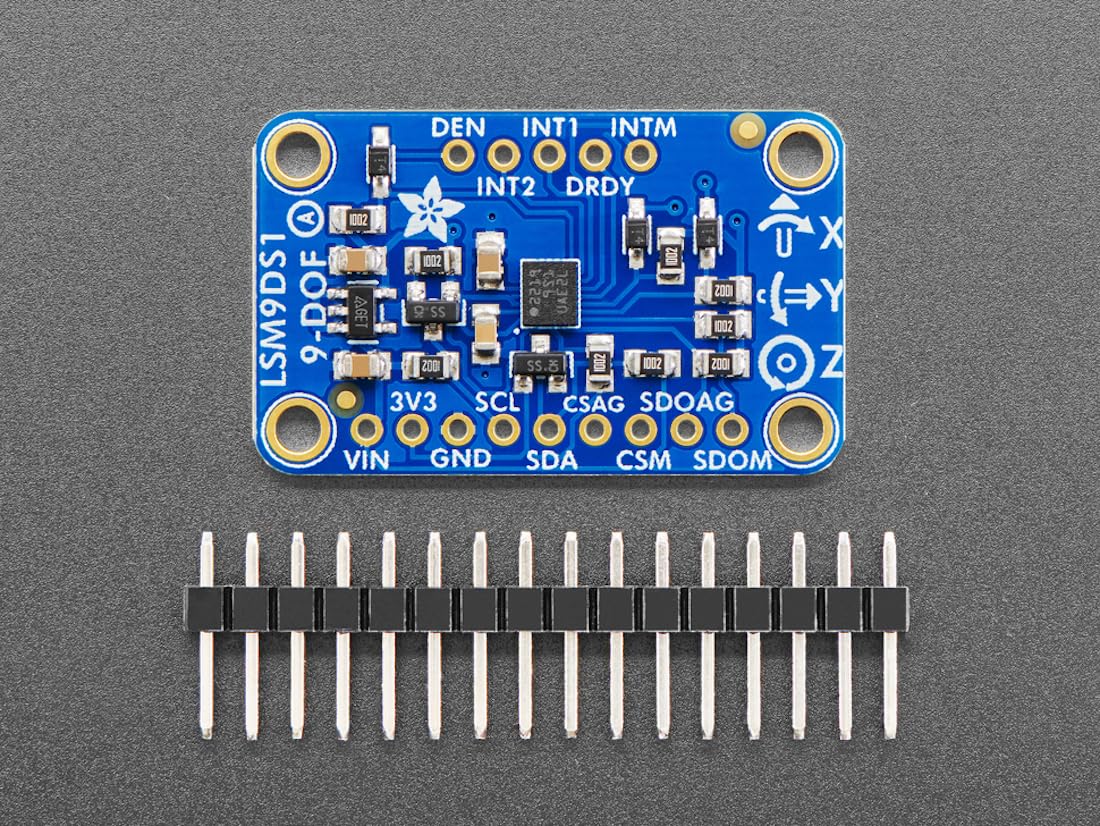 Adafruit (PID 3387) 9-DOF Accel/Mag/Gyro+Temp Breakout Board - LSM9DS1