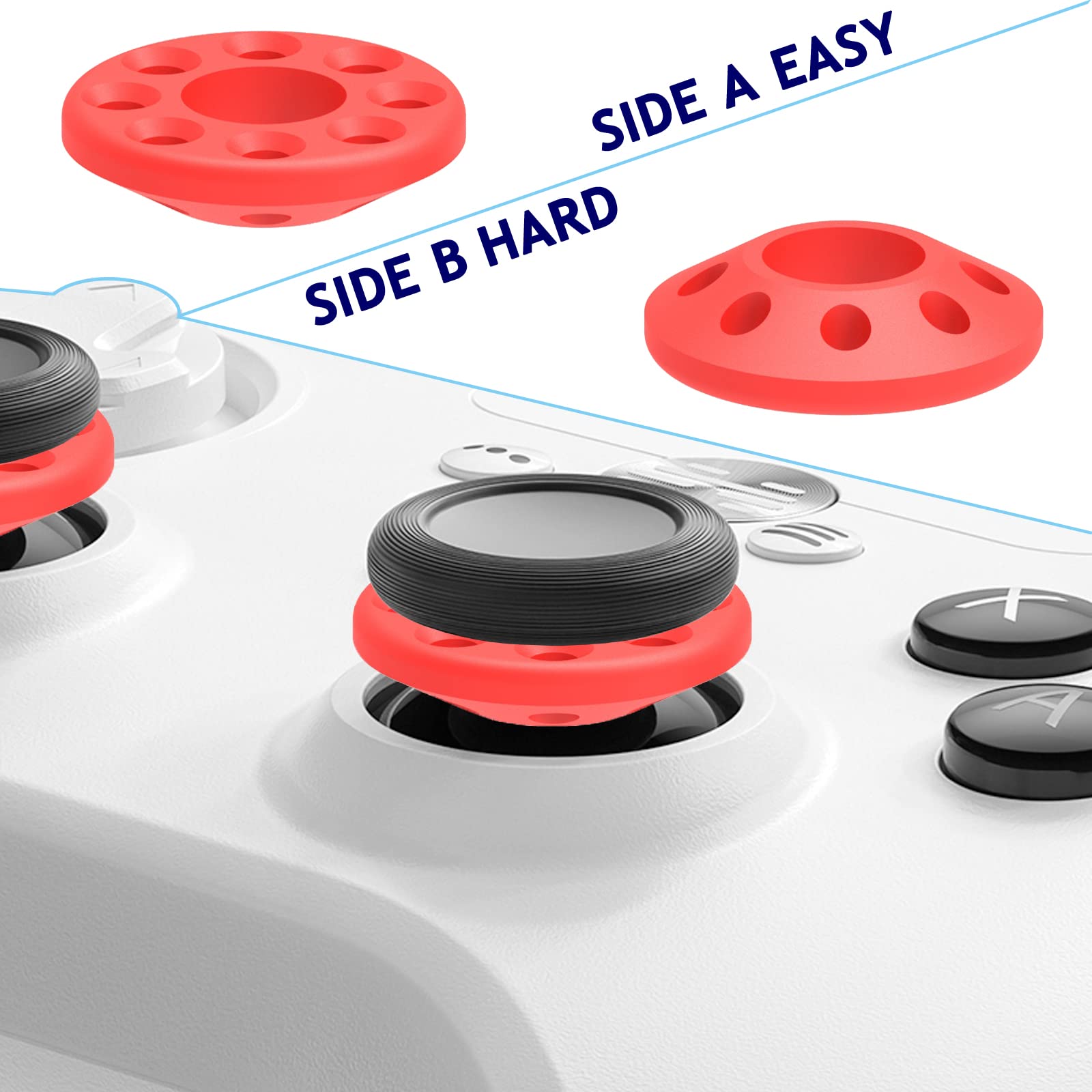 12pcs Precision Rings for PS5, PS4, Xbox Controller Rings Aim Assist Accessories for PS5, PS4, Xbox Series X/S, Xbox One X/S, Xbox 360, Switch Pro Joystick Thumbstick