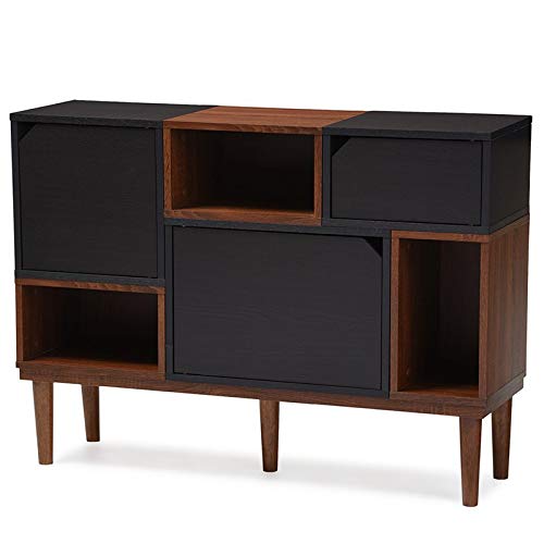 Baxton Studio FP-6794-Oak/Espresso Cabinet, One Size, Espresso