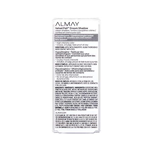 Almay Velvet Foil Cream Shadow, Golden Vibes, 0.36 fl. oz., metallic eyeshadow