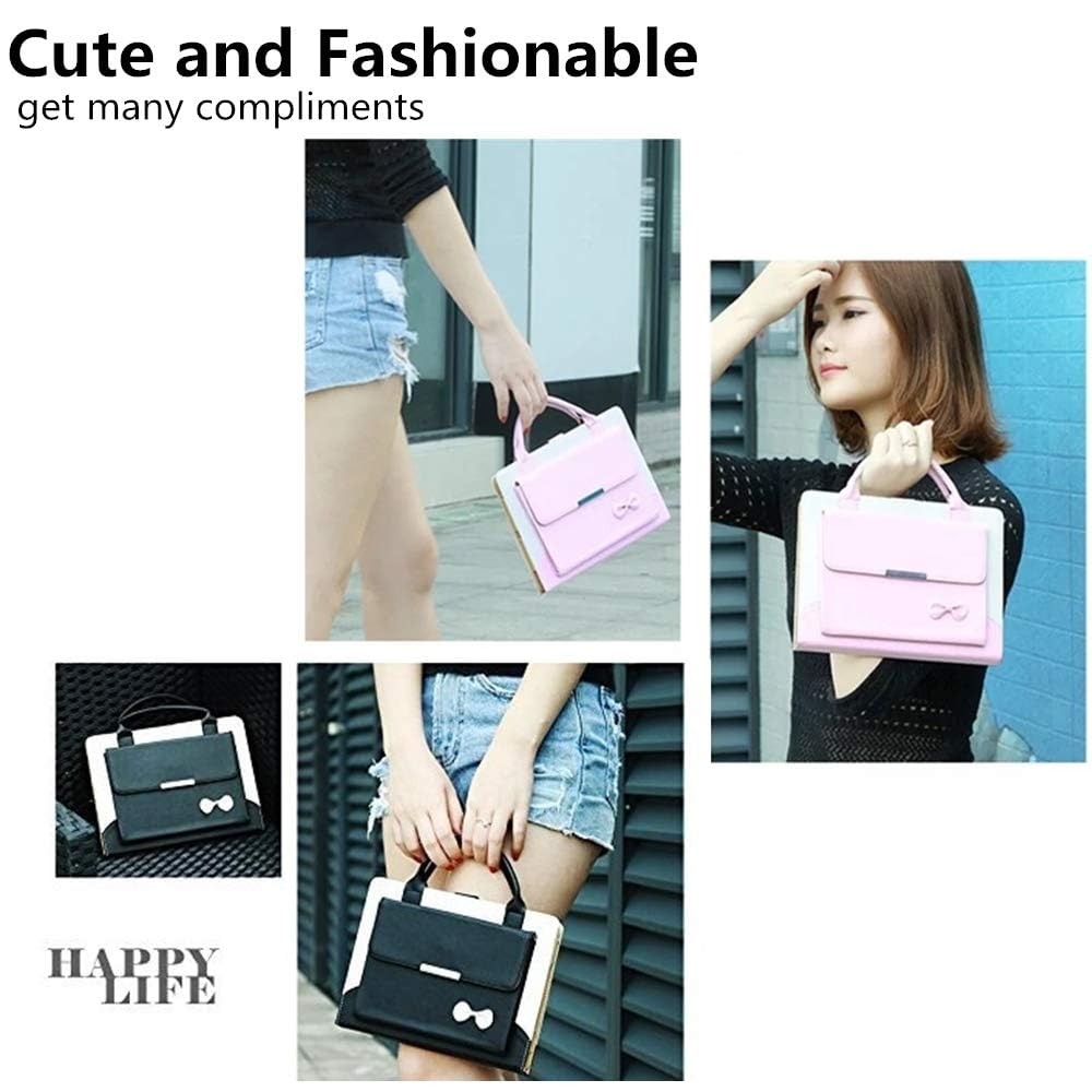 Albc Cute Case for iPad Mini 5 2019 / 5th Generation Mini / iPad Mini 4 / 3 / 2 / 1 - Smart Slim Handbag Leather Stand Cover with Auto Wake/Sleep Feature,Pink