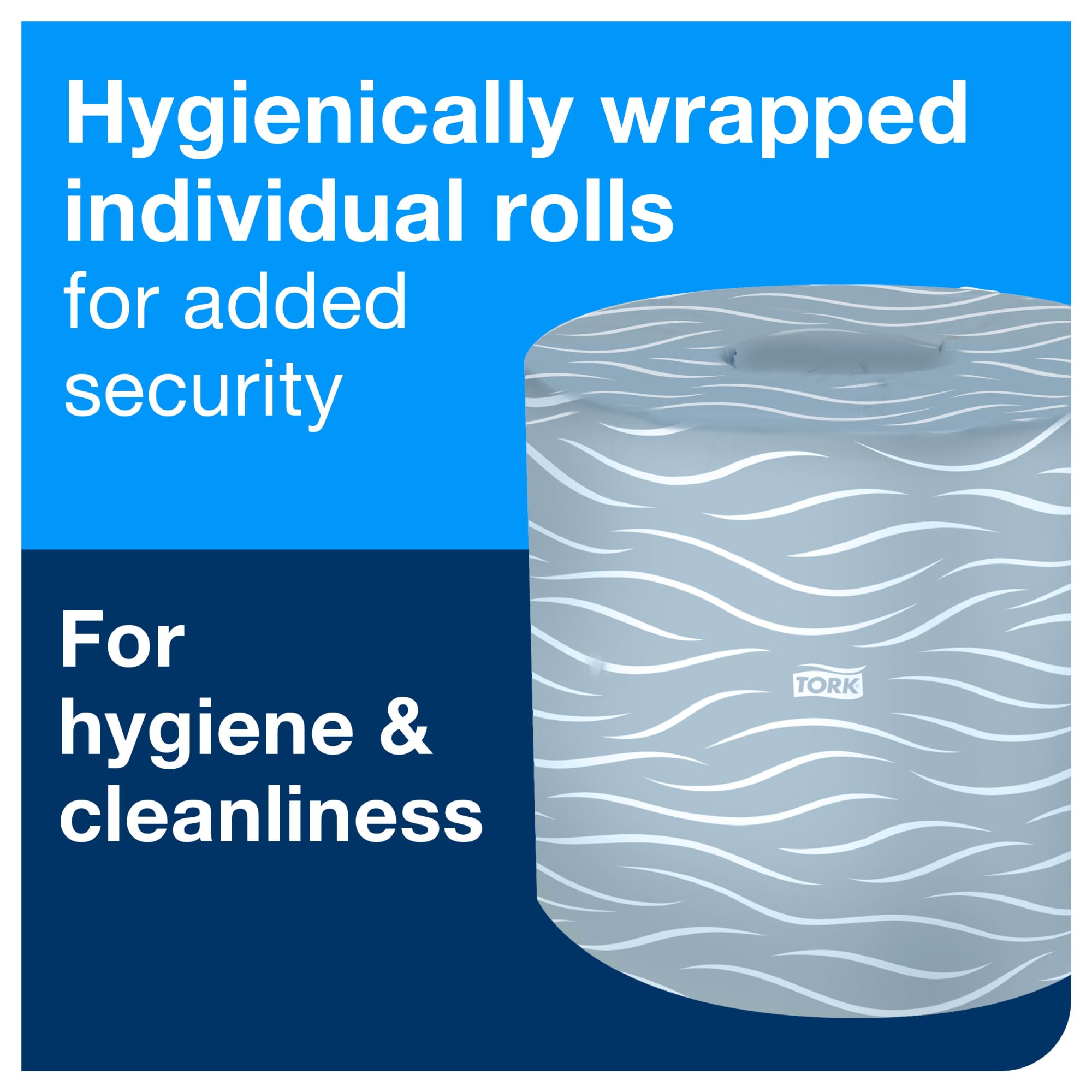 Tork Advanced Toilet Paper Roll, White, Compatible with T24 Dispensers, 2-ply, Soft Tissue, 80 rolls x 500 sheets (2461200)