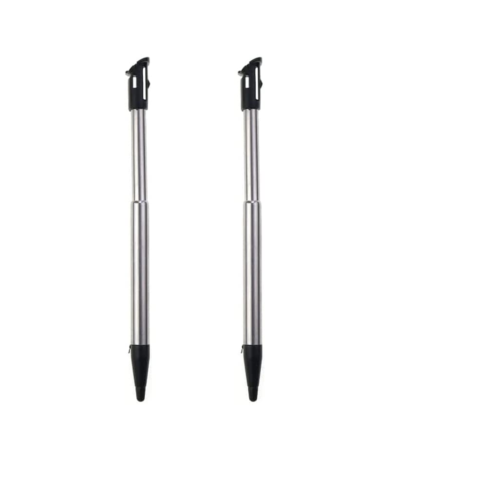 2PCS Rymfry Metal Adjustable Touch Stylus Pen for New 2DS XL LL Video Stylus Pen Game (Metal Black)