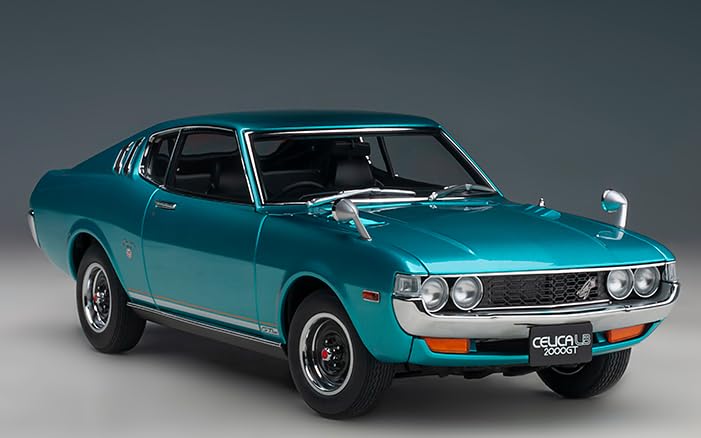1973 Celica Liftback 2000GT (RA25) RHD (Right Hand Drive) Turquoise Blue Metallic 1/18 Model Car by Autoart 78767