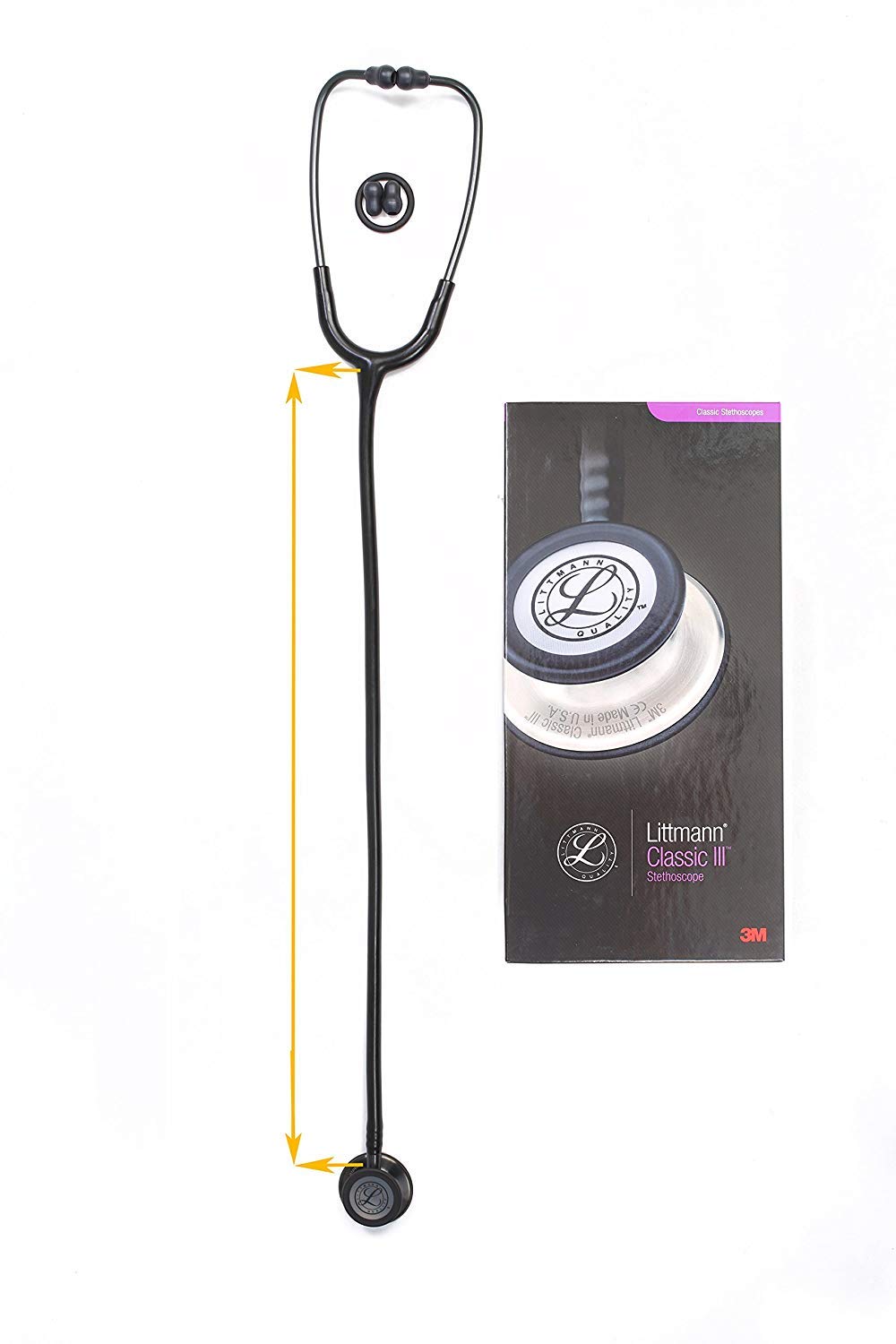 Classic III Stethoscope, for Children and Adult (5620 Black Stainless)