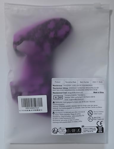 9CDeer 1 Piece of Silicone Transfer Print Protective Cover Skin + 10 Thumb Grips for PlayStation 5 / PS5 Controller Skulls Purple