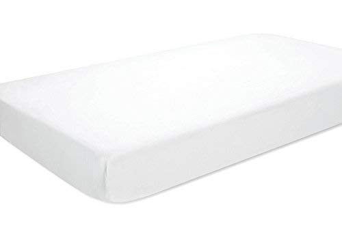 HALO DreamWeave Breathable Mesh Baby Crib Mattress and Aden + Anais Essentials Classic Crib Sheet, White