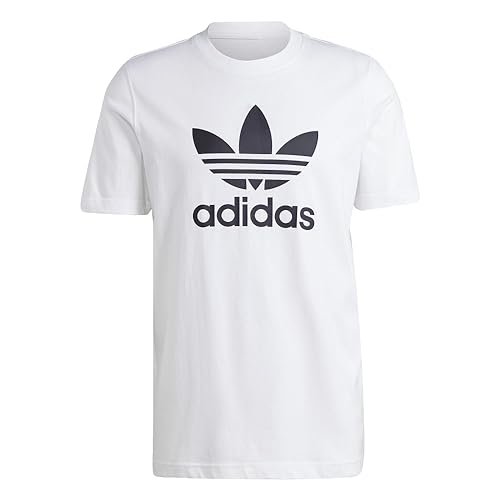 adidas Originals baby boys Trefoil Tee Shirt, White/Black, 18 Months US