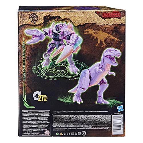Transformers Toys Generations War for Cybertron: Kingdom Leader WFC-K10 Megatron (Beast) Action Figure - Kids Ages 8 and Up, 7.5-inch