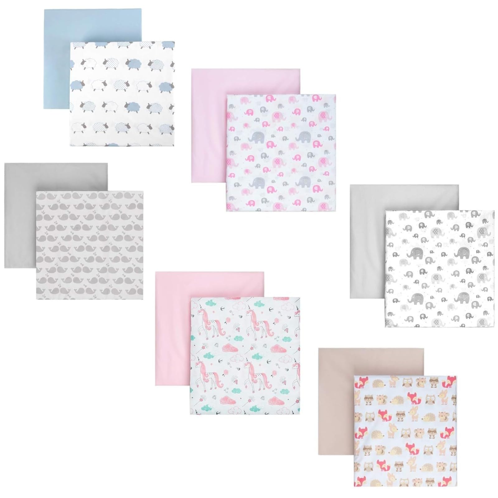 Tadpoles 2-Piece Stardust Crib Sheets | Collection of 2 Fitted Crib Sheets | Made of 100% Brushed Microfiber Polyester | Soft, Smooth, Breathable & Durable | Ideal for Babies | Pink & Purple