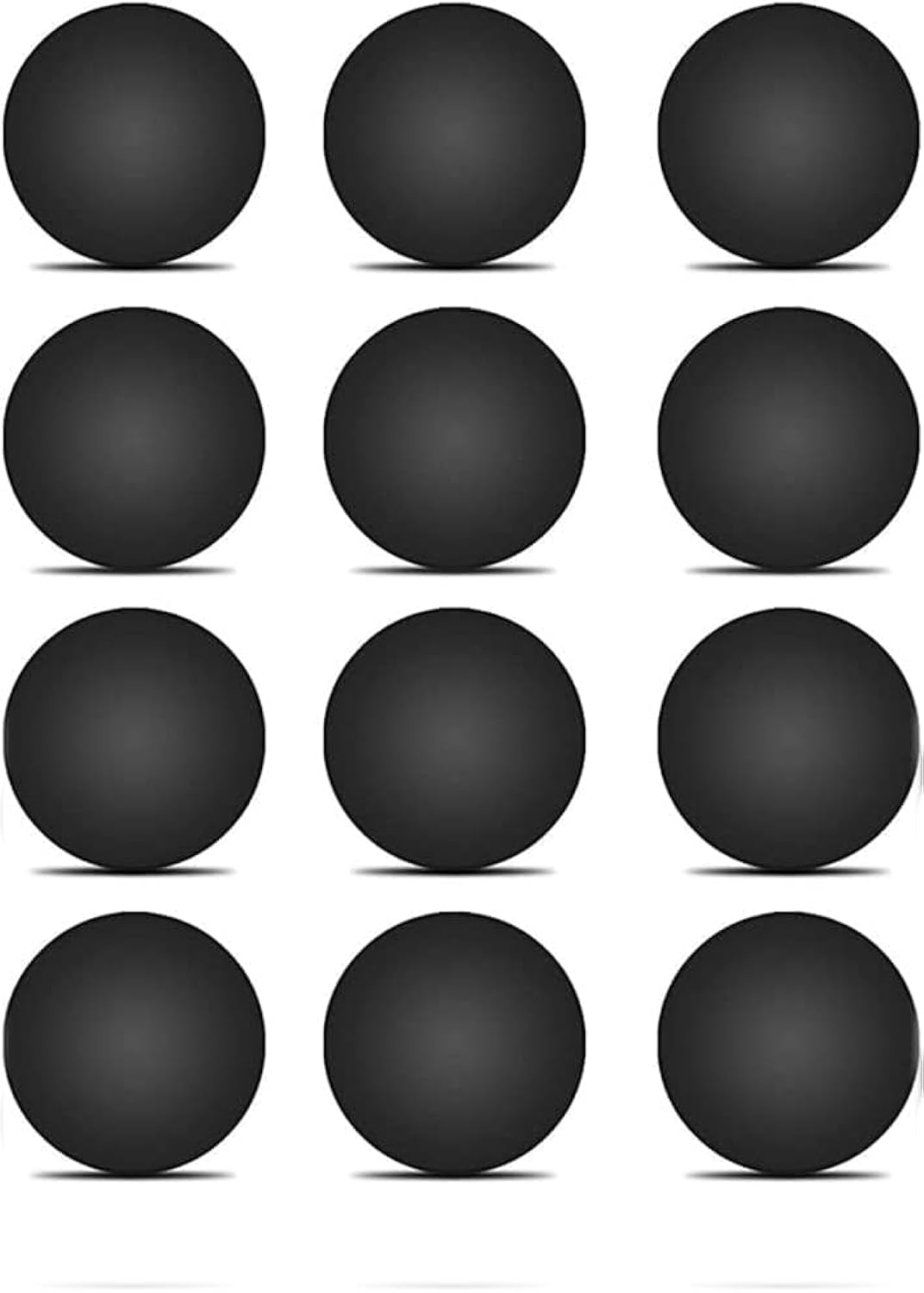 LeFix 12 x Rubber Silicone Feet Dot(Diameter:0.575inch/14.6mm) with Adhesive,Compatible with DELL,Asus,Lenovo,HP Laptop,Computer Case,Keyboard Riser,Appliance Feet,Multiple Purpose(Black)