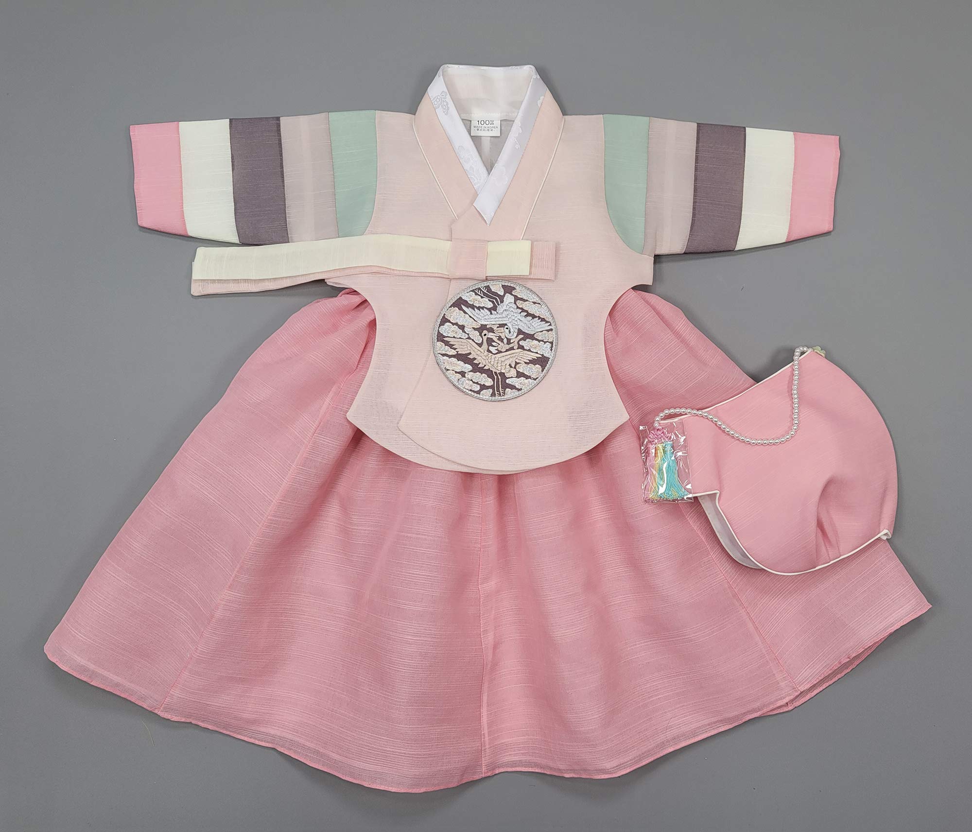 hanbok ore Hanbok Baby Girl 100th Days Korea Traditional BAIKIL Party Celebrations Pink Saekdong 01,Medium