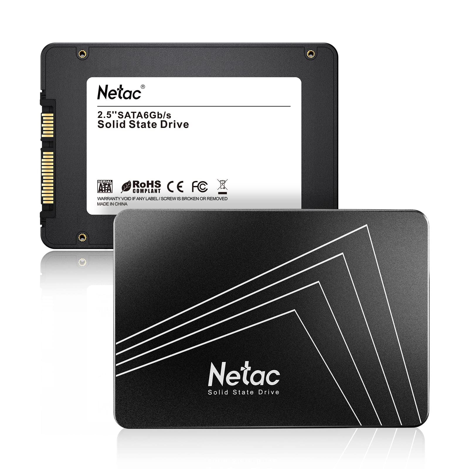 Netac SSD 240GB Internal Solid State Drive Hard Drive Up to 510 MB/s SATA SSD 2.5 Inch SATAIII 6Gb/s, Easy to Install, Notebook Tablet Desktop PC - 240GB