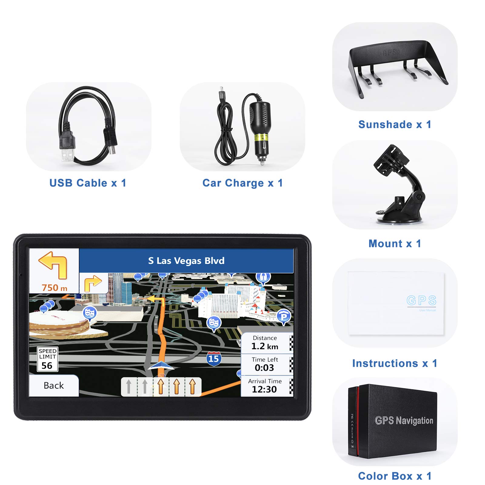 7-inch Car GPS Navigation GPS Navigation for