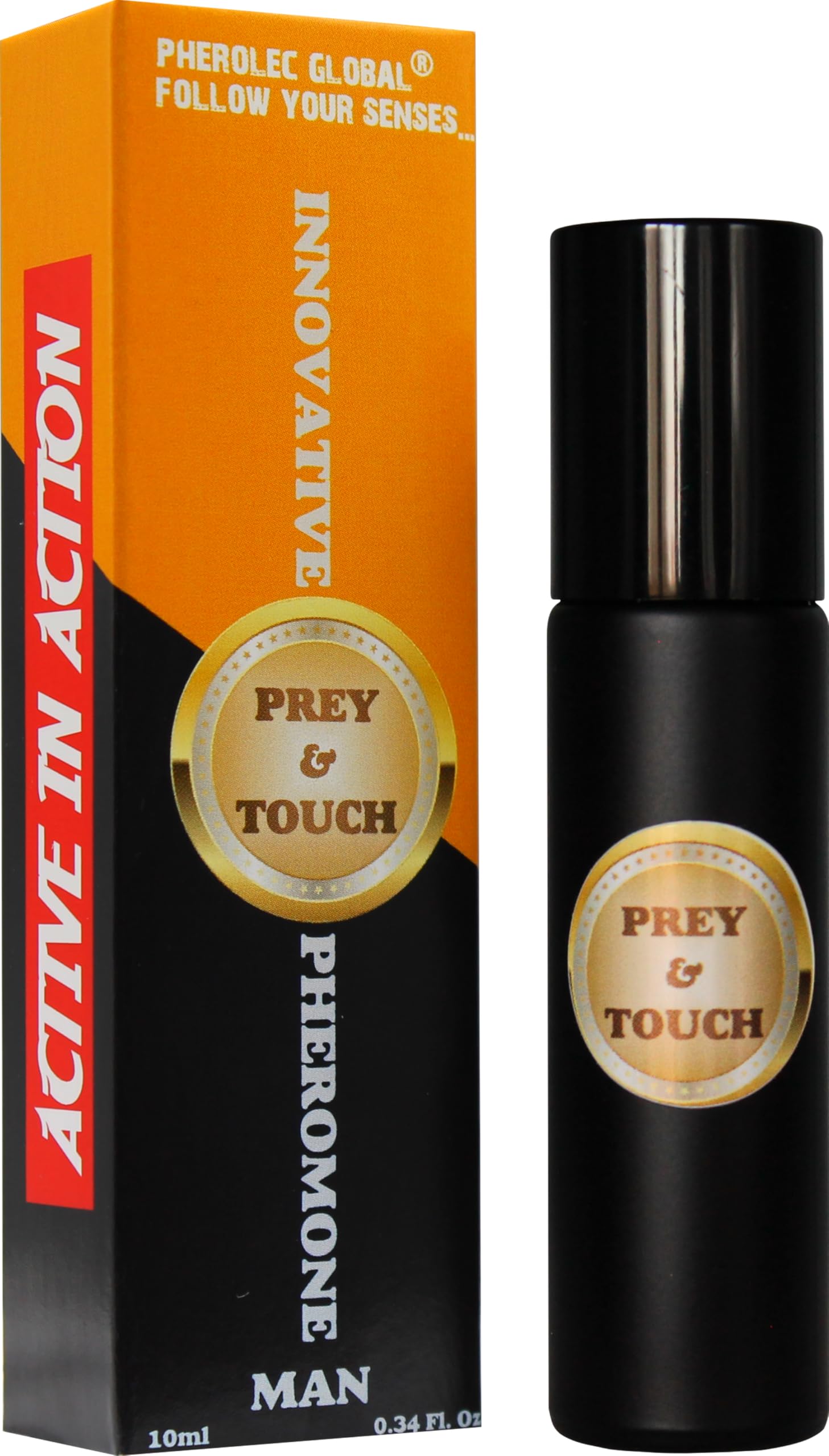 Pherolec Global follow your senses... Prey&Touch Pheromone for Men 0.34 Fl. Oz. Perfume Ultra Strong Feromonas para Hombres Atraer Mujeres
