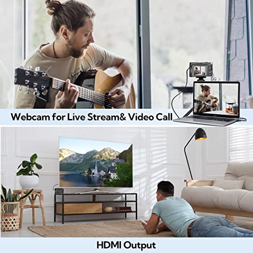 4K Digital Camera 60FPS Auto Focus 48MP Vlogging Video Camera 16X Digital Zoom Camera with 180°Flip Screen Anti-Shake Compact Camera for Beginner 32GB Memory Card