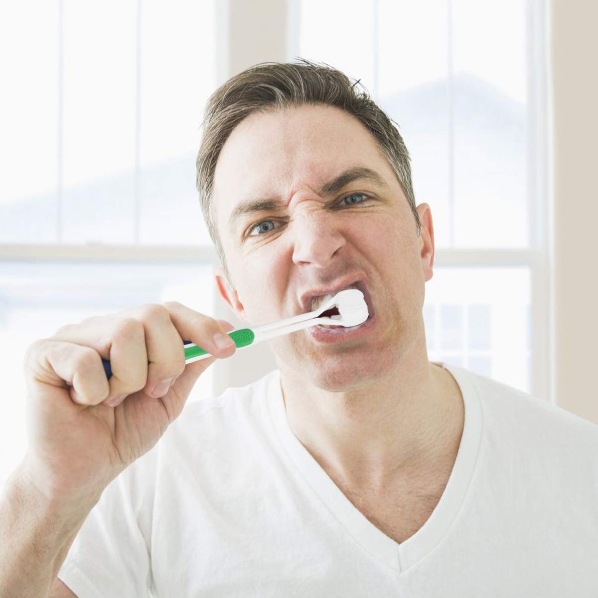7pcs 3 Toothbrush Soft Bristle Toothbrush Toothbrush Manual Toothbrushes Three-Sided Toothbrush Soft Bristle Toothbrush Pp 3 Sided Toothbrush Soft Brush Soft Fur