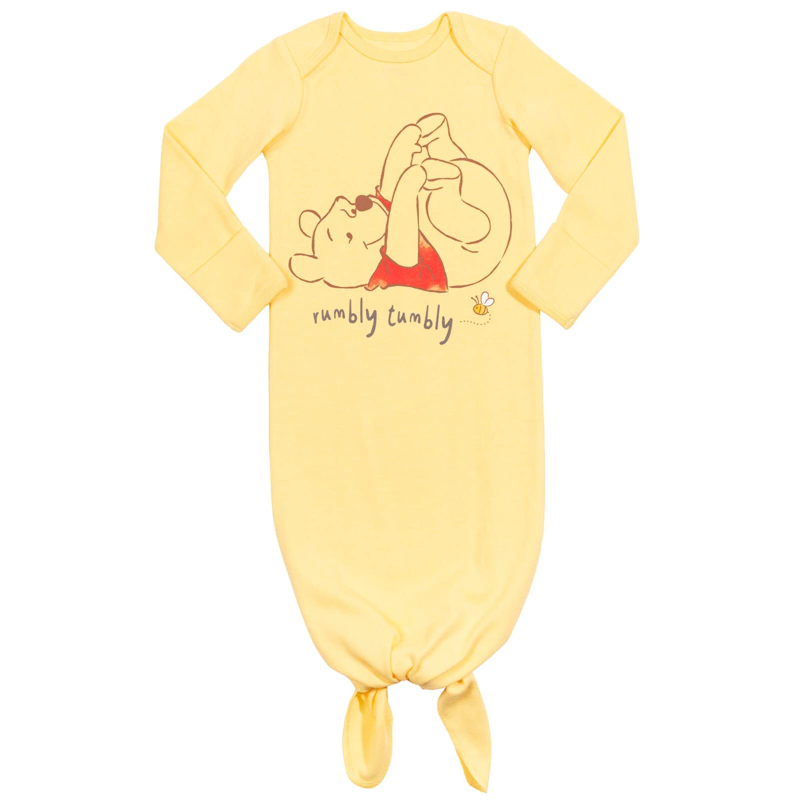 Disney Winnie The Pooh Newborn Baby Boys Sleeper Gown and Hat 0-6 Months