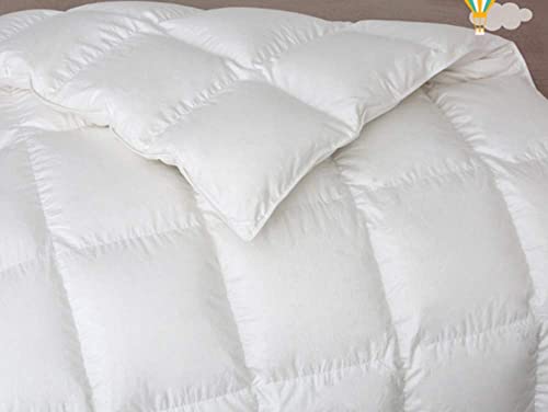 Baby Goose Lightweight All Season BabyToddler White Goose Down Comforter Duvet Insert for Crib Bedding 100 Percent Cotton Shell Down Proof (White, 33x43in)