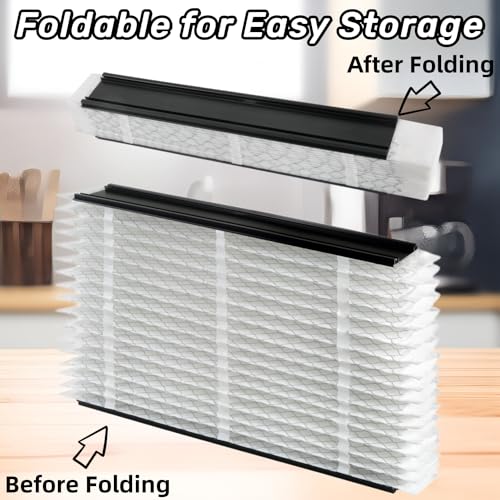 2 PACK 413 Replacement Filter Compatible with AprilAire Air Purifier 1410, 1610, 2140, 2400, 2410, 2416, 3410, 4400, or Space-Gard 2400 with Upgrade Kit 1413, 16x25x4in Collapsible Air Filter