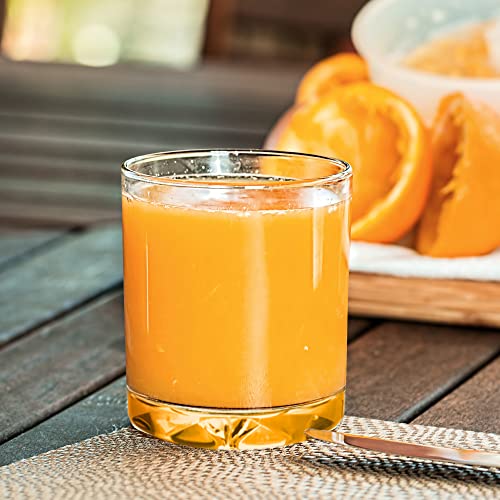 Amazing Abby - Liberty - 12-Ounce Plastic Tumblers (Set of 6), Plastic Drinking Glasses, All-Clear Reusable Plastic Cups, BPA-Free, Shatter-Proof, Dishwasher-Safe