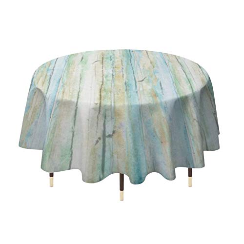 Tablecloths for Cover 50 Inch Beach Coastal Table for Kitchen Dinning Room Christmas Party Buffet Table Holiday Wedding More