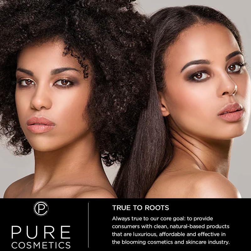Bronzed and Beautiful Pressed Makeup Powder by Pure Cosmetics – All-in-One, Ombre Mineral-Based Highlighter, Blush, Contour, Bronzer & Glow Kit - Easy to Blend for Cheeks, Eyes & Face - Cruelty-Free