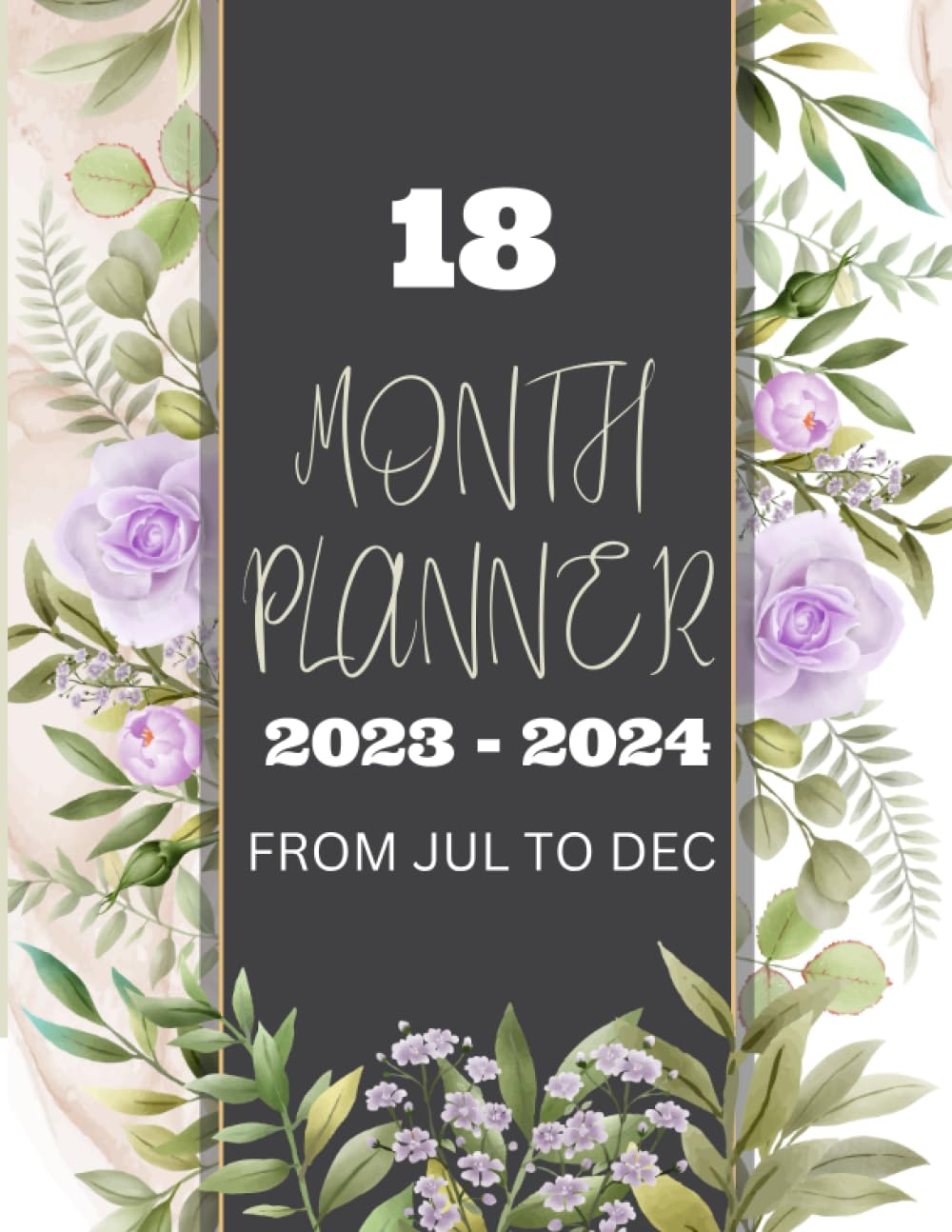 18 Month Planner 2023 - 2024: Monthly from JUL JUL 2023 to DEC 2024 with Lined Entry Lines, 2 Years Monthly Calendar With Federal Holidays