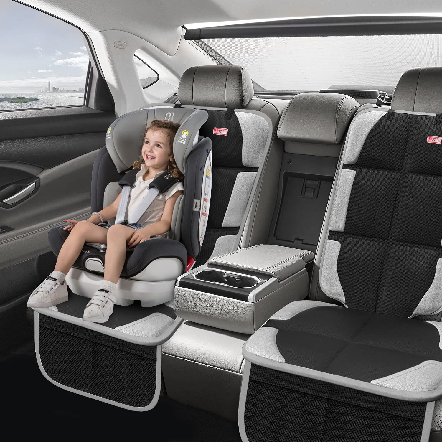 MHO+All Car Seat Protector The Best Large Auto XL Size, with Storage Bag, The thickest Child Baby Seat Protector, Suitable for Children, Babies, Pets,1 Pack