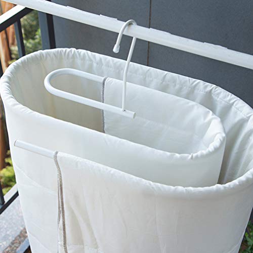 Garneck Metal Clothes Hanger Spiral Shaped Drying Rack Laundry Stand Hanger Rotating Hangers Quilt Coverlet Blanket Clothes Rack Space-Saving Rack Folding Clothes Rack