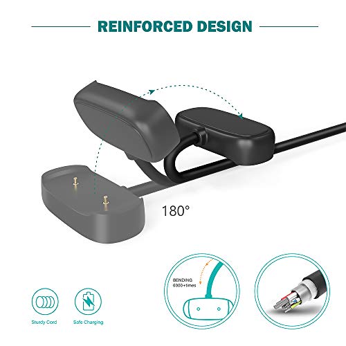 TUSITA Charger Compatible with Amazfit GTR 2, GTR 2e, GTS 2, GTS 2e, GTS2/GTS4 Mini, Pop Pro,Bip 3 Pro,Bip U, T-REX Pro(Not for T-REX), Zepp E Z (1M,2-Pack)