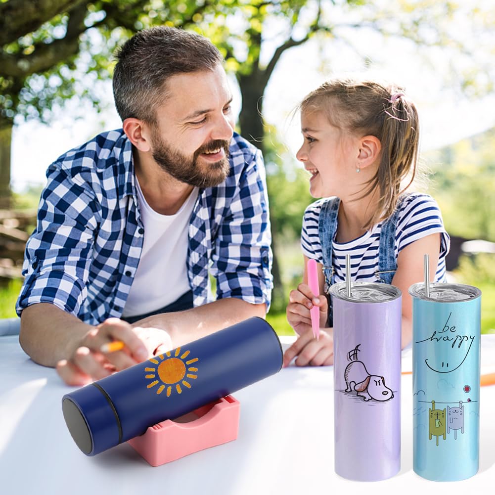 5pcs Cup Cradle for Tumbler, Silicone Hand Cup Holder, Cuptisserie Storage Accessory Base Waterproof and Non-Slip, for Glass, Bottles, Mugs