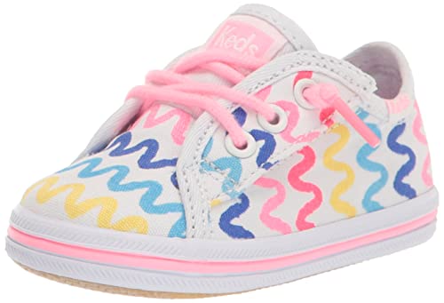 Keds Baby Kickstart Crib Sneaker, White, 4 US Unisex Infant