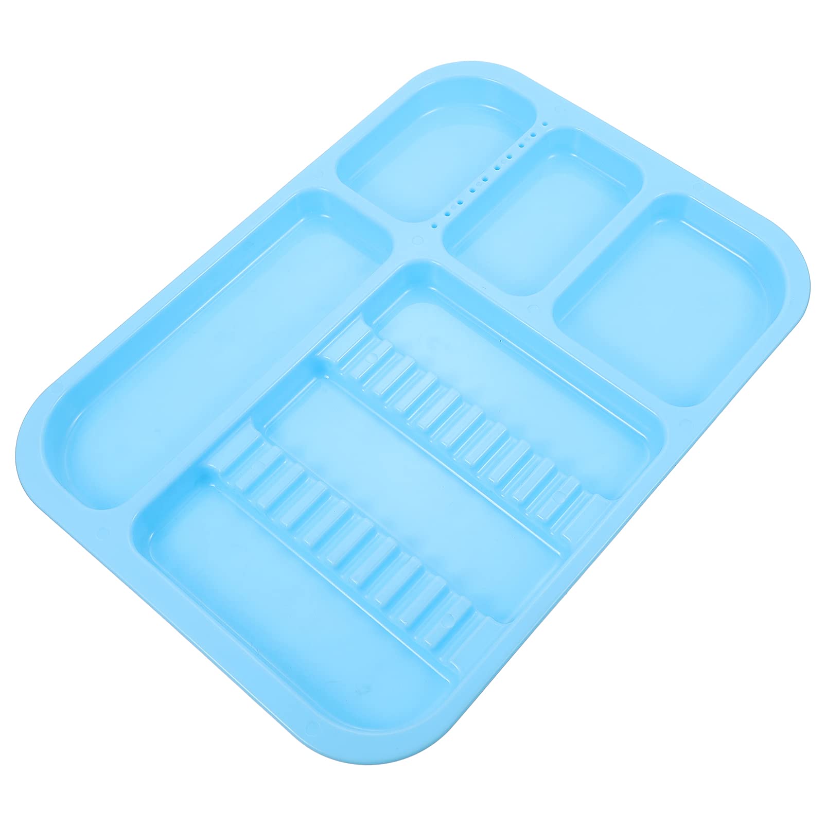 Plastic Dental Trays Instrument Trays Dental Instrument Set Plastic Serving Fruit Storage Trays Dentist Tools Kit Blue Pink Green
