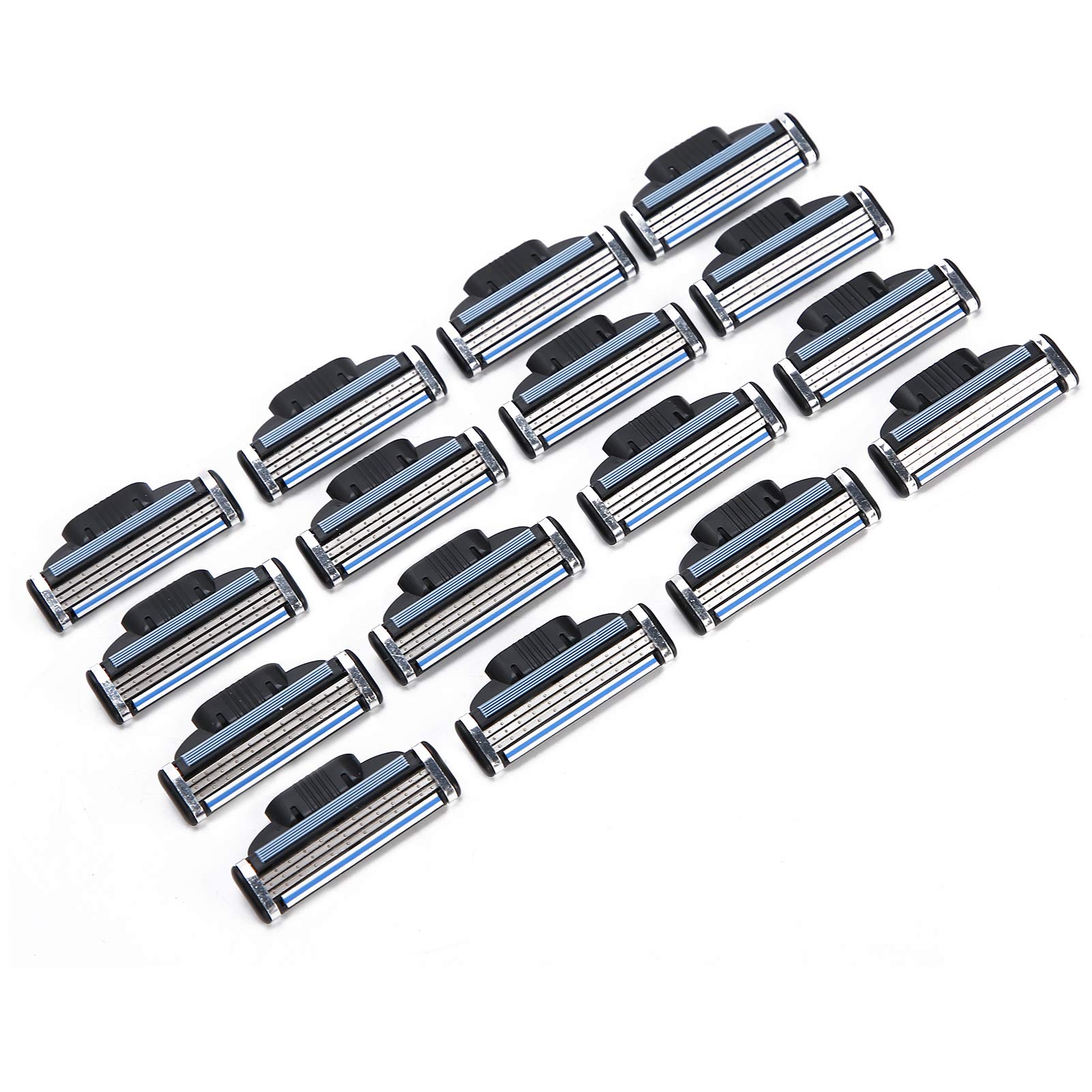 3 Blades,ANGGREK 3 Blades 16Pcs Manual Blade Professional Barber Beard Blades Men Shaver Blade 3 Blades Refills