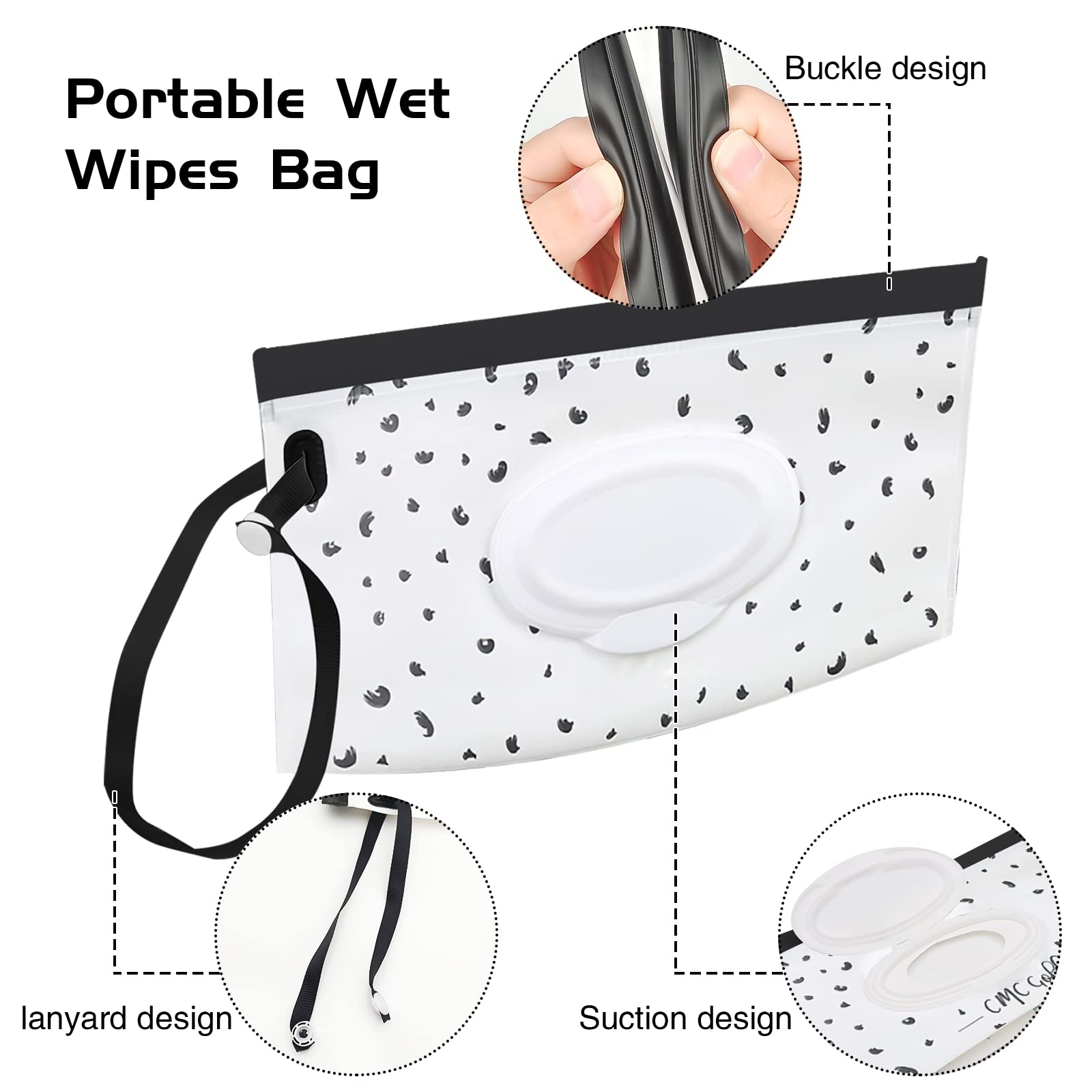 2 Pack Baby Wipe Dispenser, Portable Wet Wipe Pouch, Reusable & Refillable Reusable Travel Wet Wipe Pouch for Bathroom Baby Nursery with Cover Sealed Plastic Mask Storage Box
