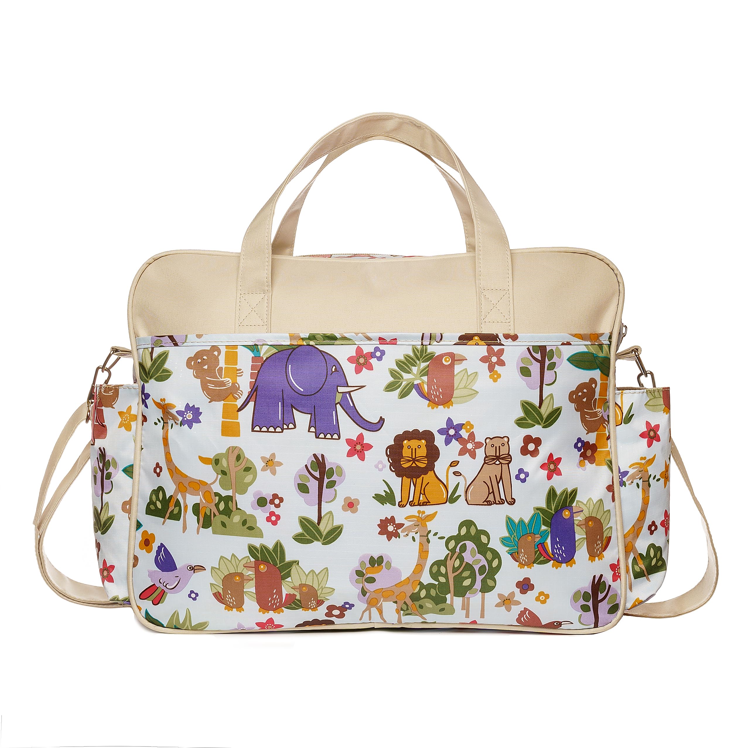Alipher Diaper Bag Women Tote Bag Nylon Nappy Bag Durable Shoulder Bag Pregnant Handle Bag, Multi, Large