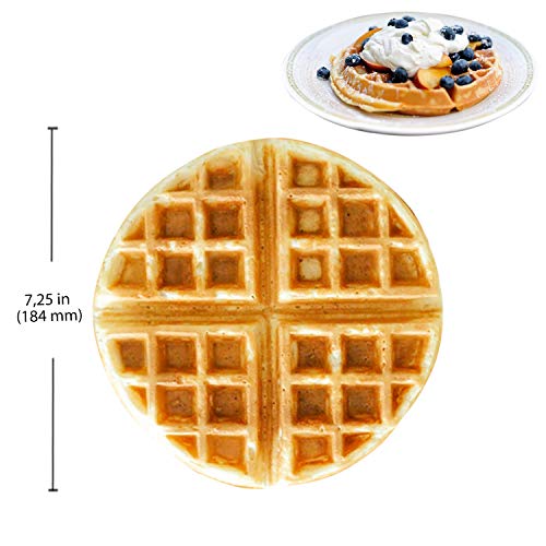 ALDKitchen Belgian Waffle Maker | Waffle Iron | 360° Rotating Mechanism | 1 Round-Shape Waffle | Nonstick | 110V (SINGLE)