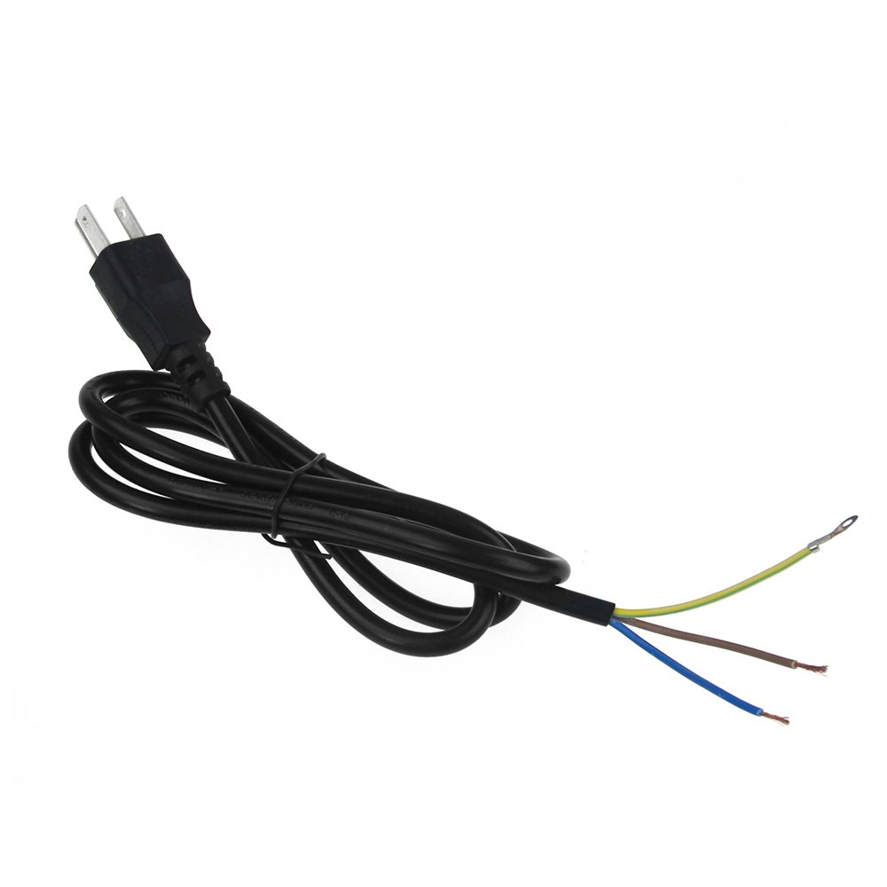 ALITOVE 3.8ft Power Cord 18 AWG, 3 Prong Universal AC Power Supply Adapter Transformer Cable, 250V 10A Replacement Power Cords for Power Tools, 3 x 0.75㎜² 1.15 Meters (2-Pack)